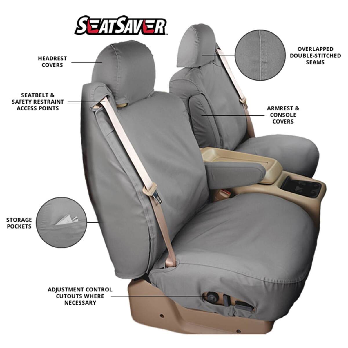Polycotton SeatSaver Custom Seat Covers