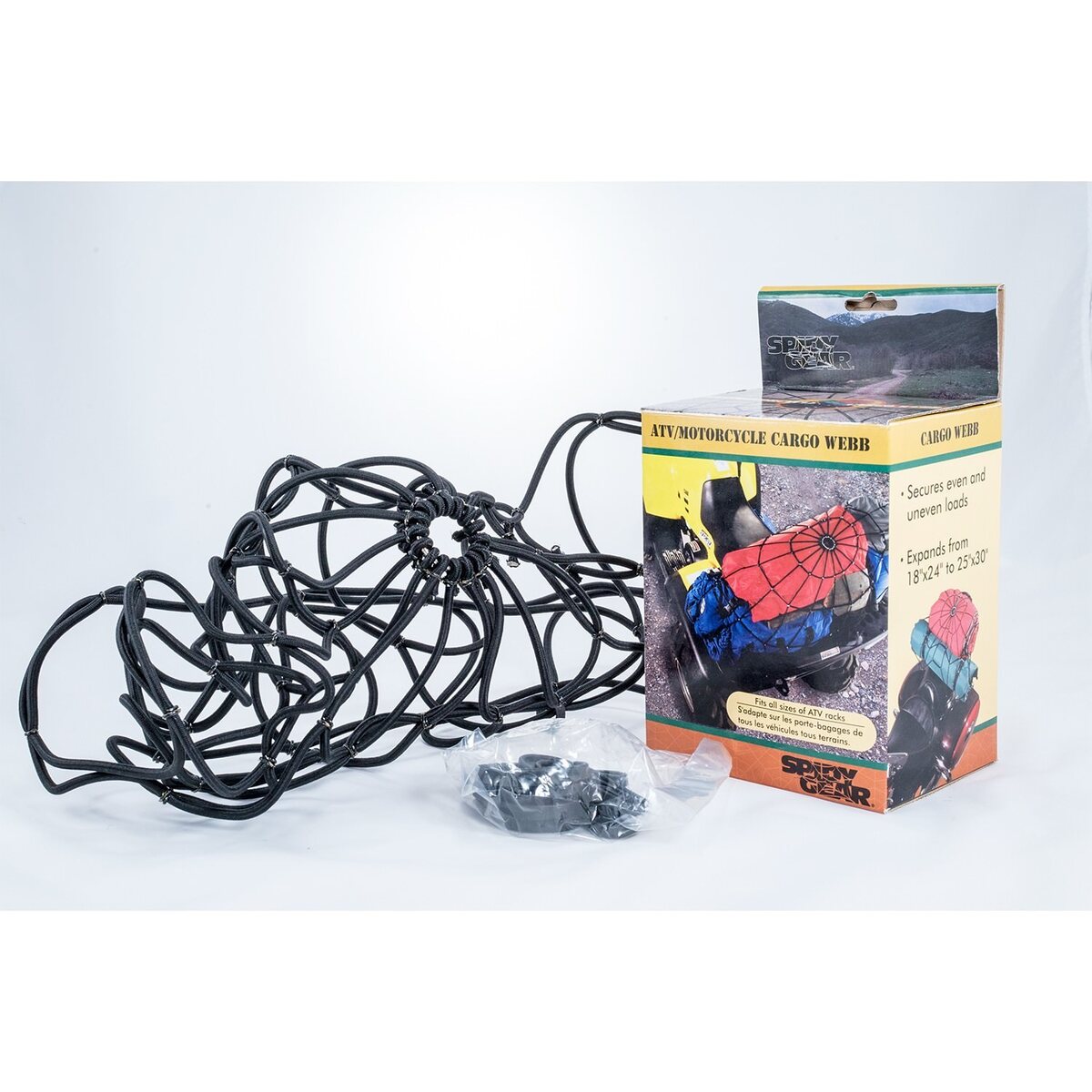 Spidy Webb Cargo Net for ATV & Motorcycle Racks